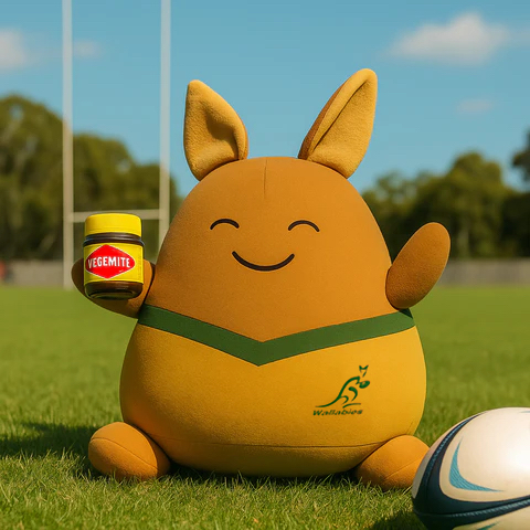 Wallo the Wallaby – Official Wallabies Plush for the Lions Tour – Squishoz